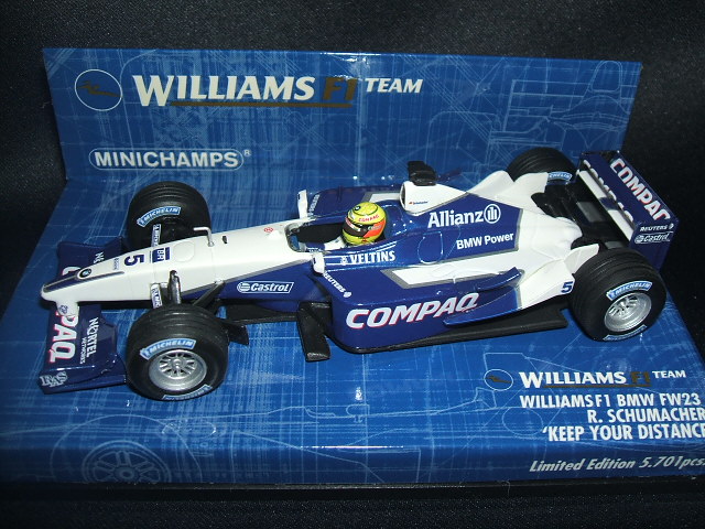 セカンドハンド品 PMA1/43 WILLIAMS F1 BMW FW23 KEEP YOUR DISTANCE (R.シューマッハ） - F ...